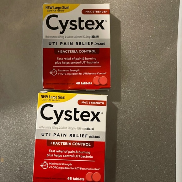 cystex | Other | 2 X Cystex Uti Pain Relief Maximum Strength Relieves ...